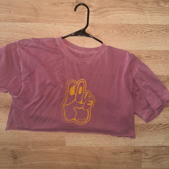 Tops | Peace Sign Crop Top | Poshmark